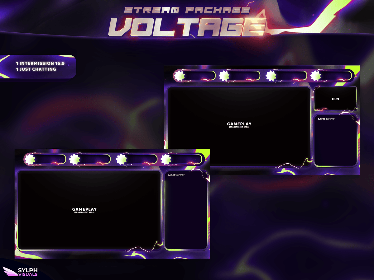 Voltage Stream Overlay - SylphVisuals