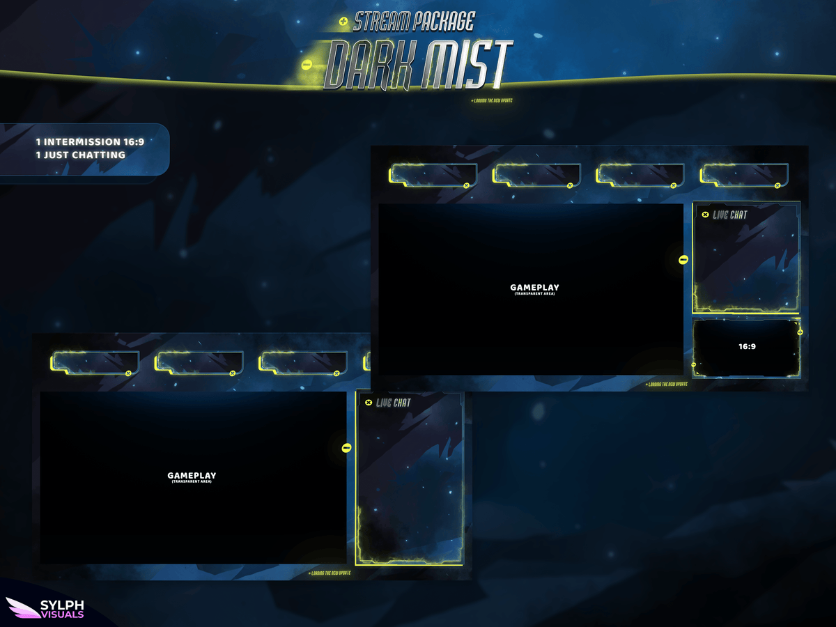 Dark Mist Stream Overlay - SylphVisuals