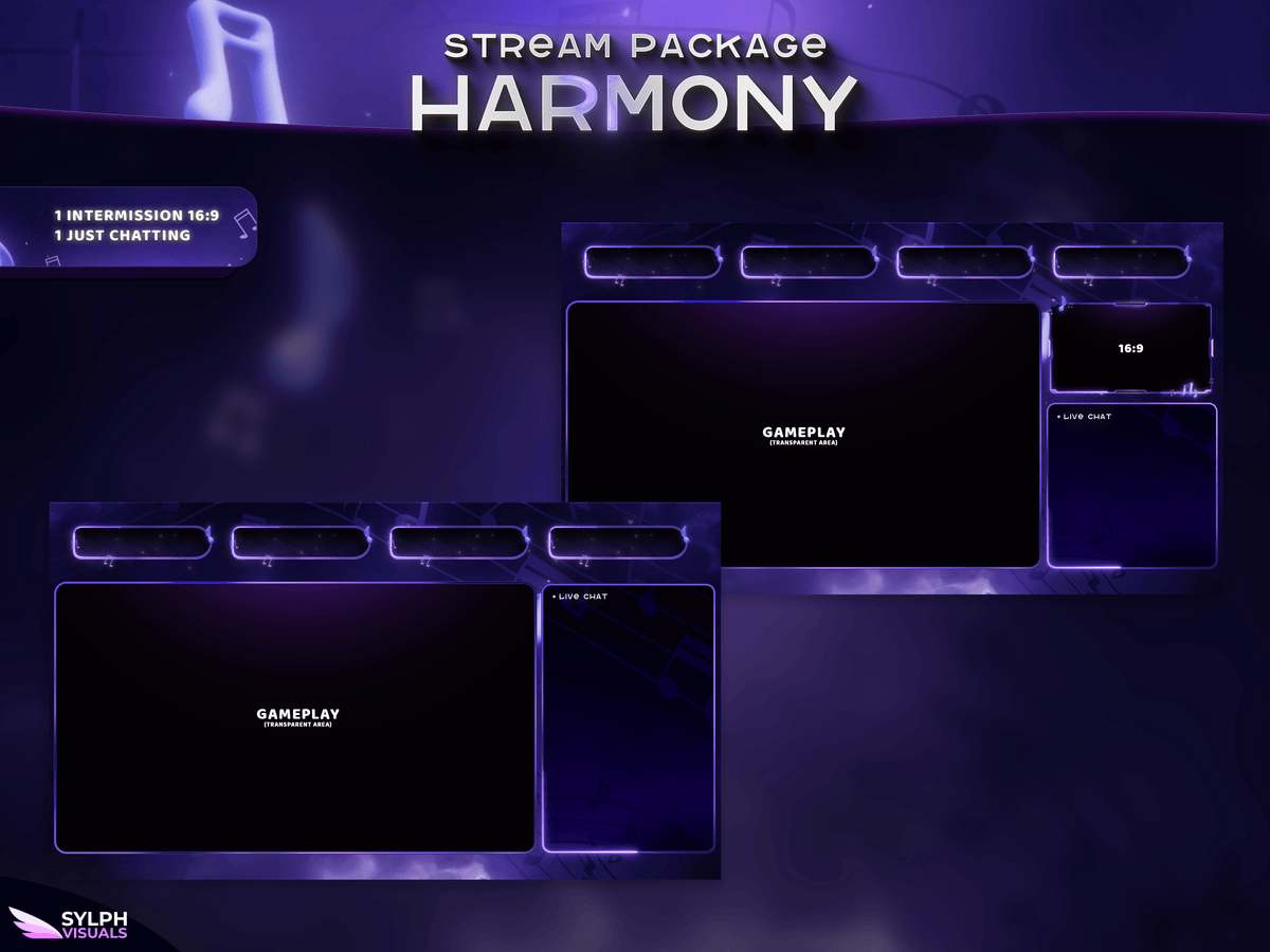 Harmony Stream Overlay - SylphVisuals