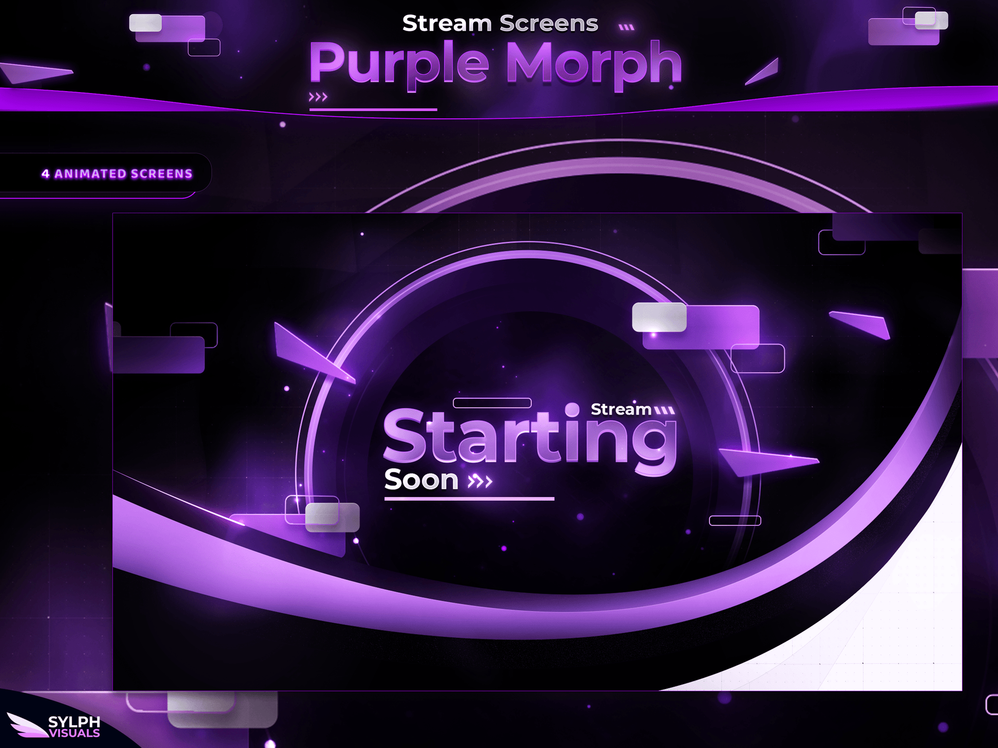Purple Morph Animated Screens - SylphVisuals