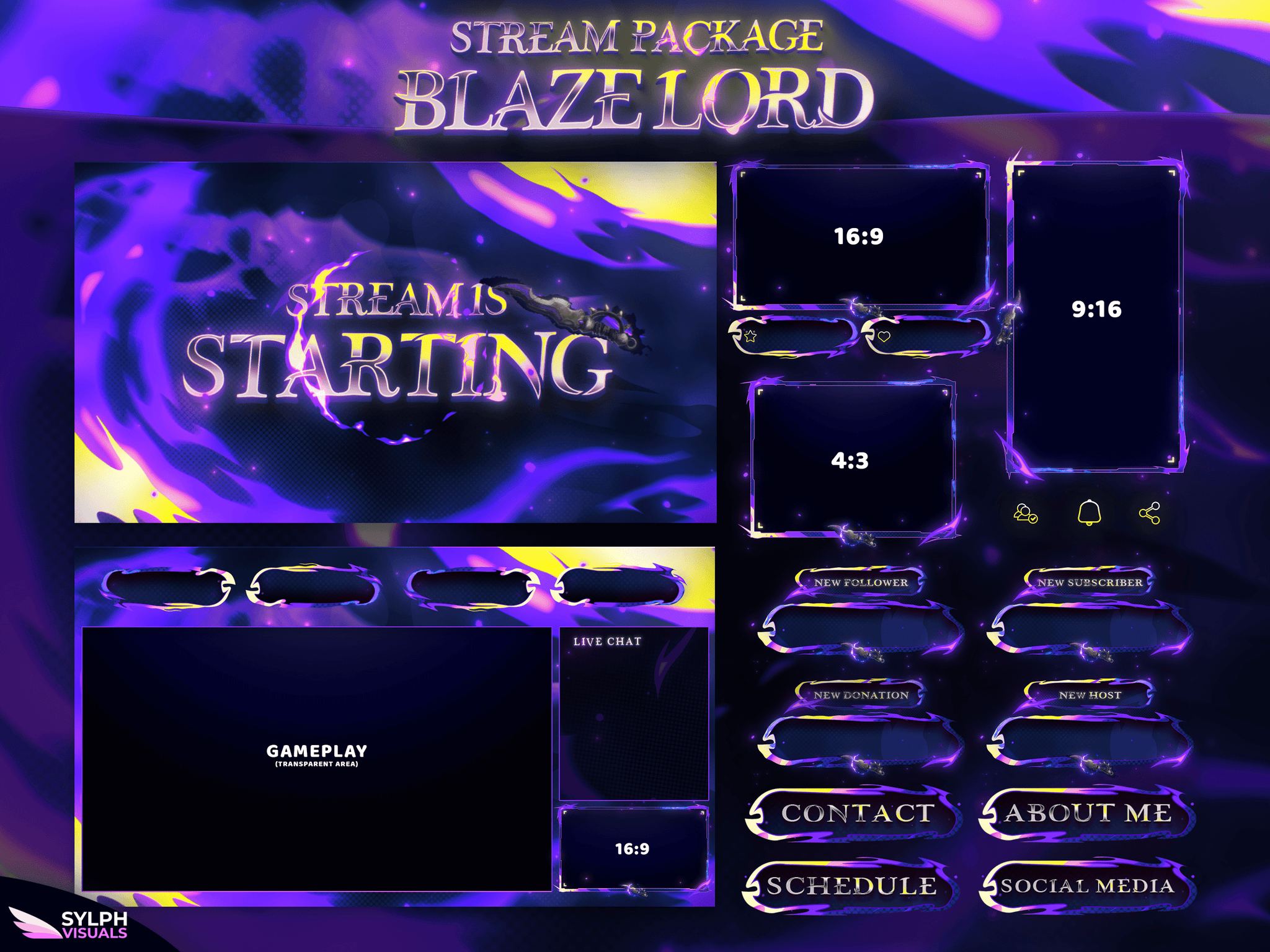 Blaze Lord Stream Overlay - SylphVisuals