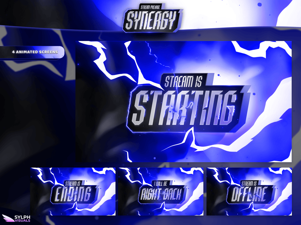 Synergy Stream Overlay Package - SylphVisuals