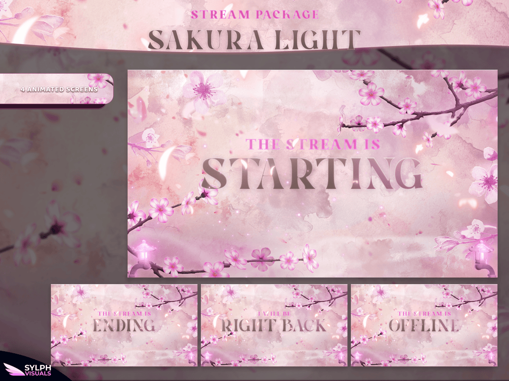 Sakura Light Stream Overlay - SylphVisuals