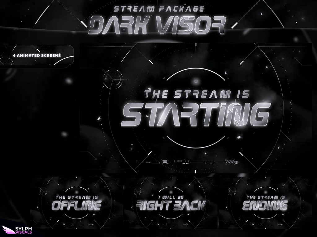 Dark Visor Stream Overlay Package