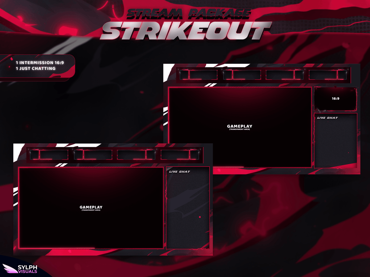 Strikeout Stream Overlay - SylphVisuals
