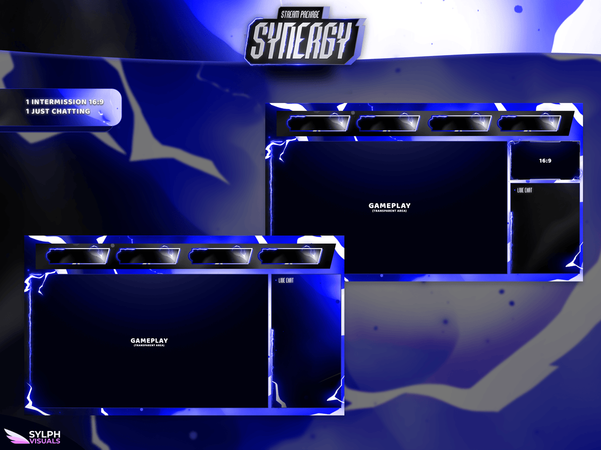 Synergy Stream Overlay Package - SylphVisuals
