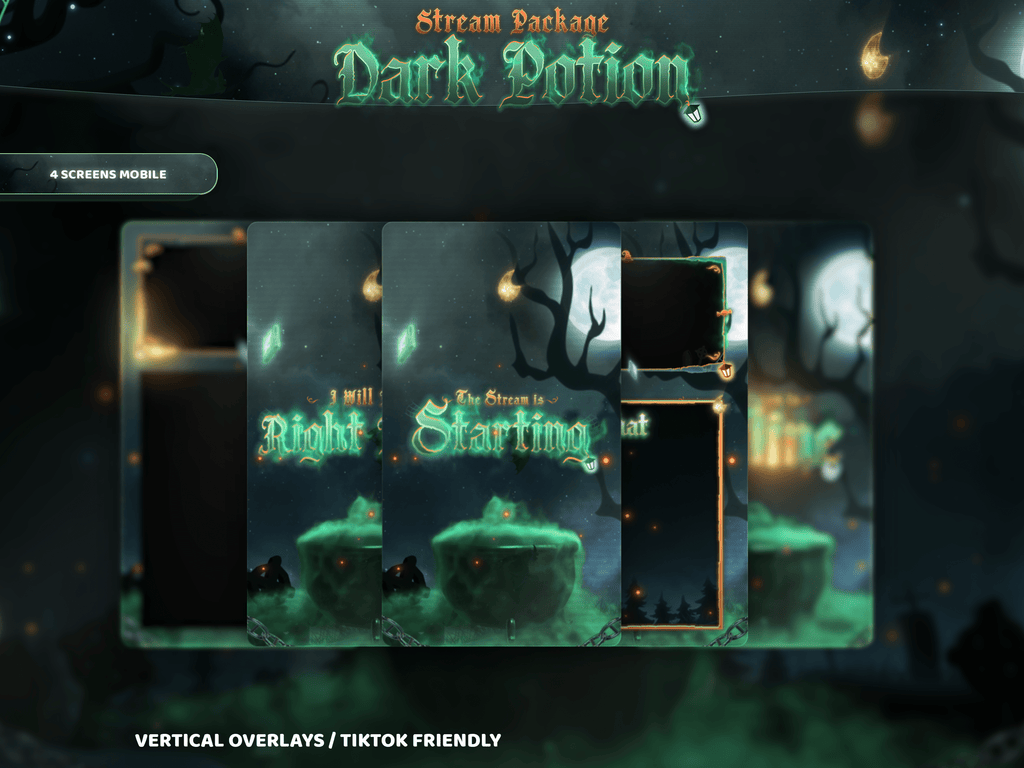 Dark Potion Stream Overlay - SylphVisuals