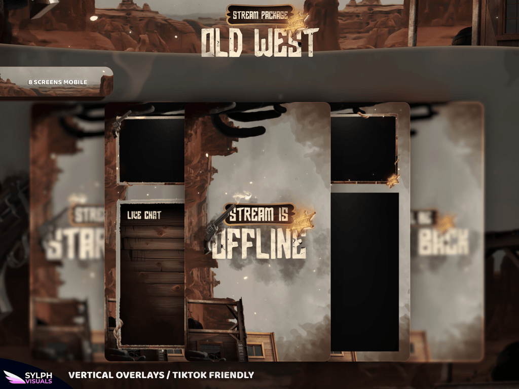Old West Stream Overlay - SylphVisuals
