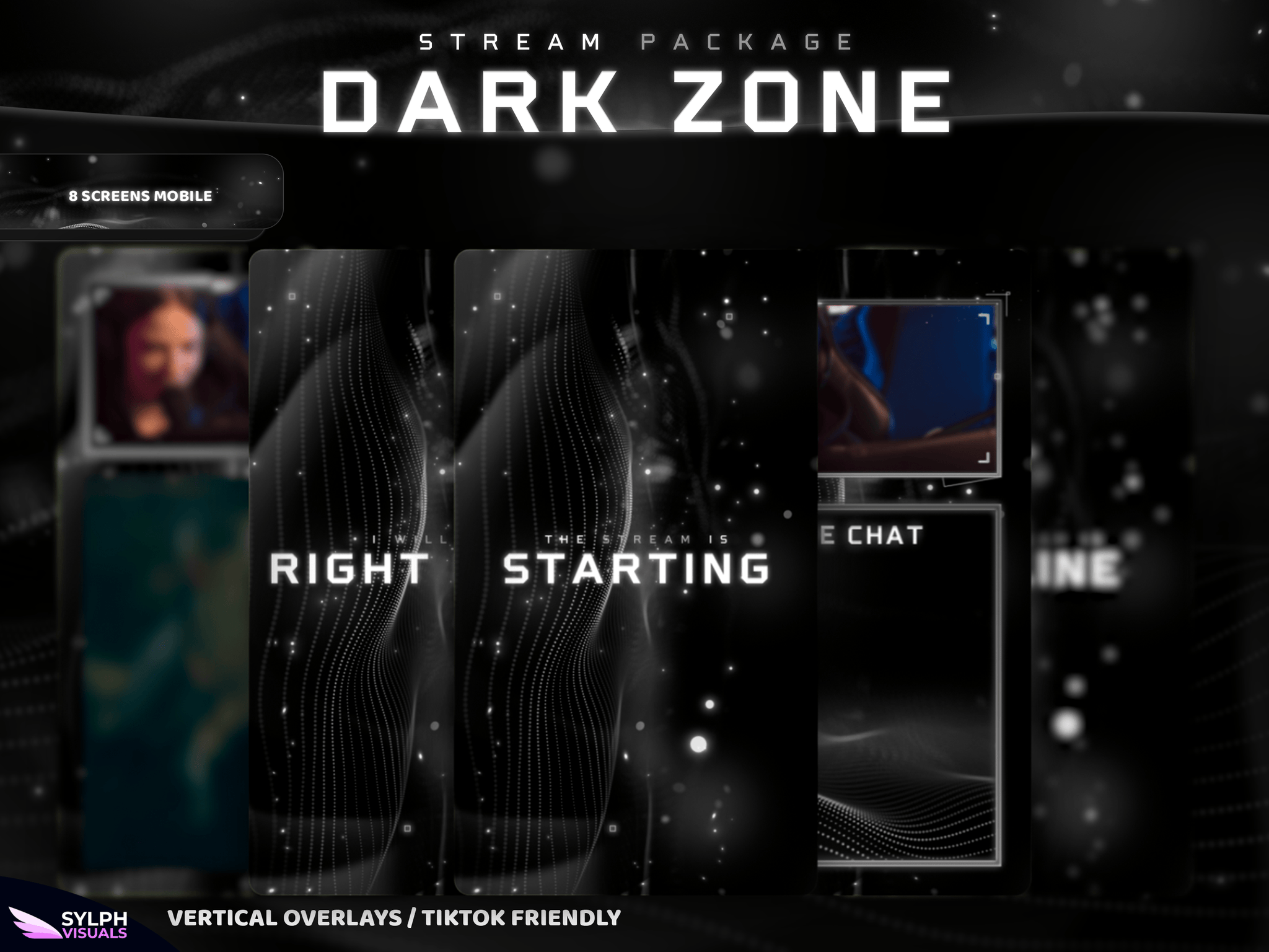 Dark Zone Stream Overlay Package - SylphVisuals