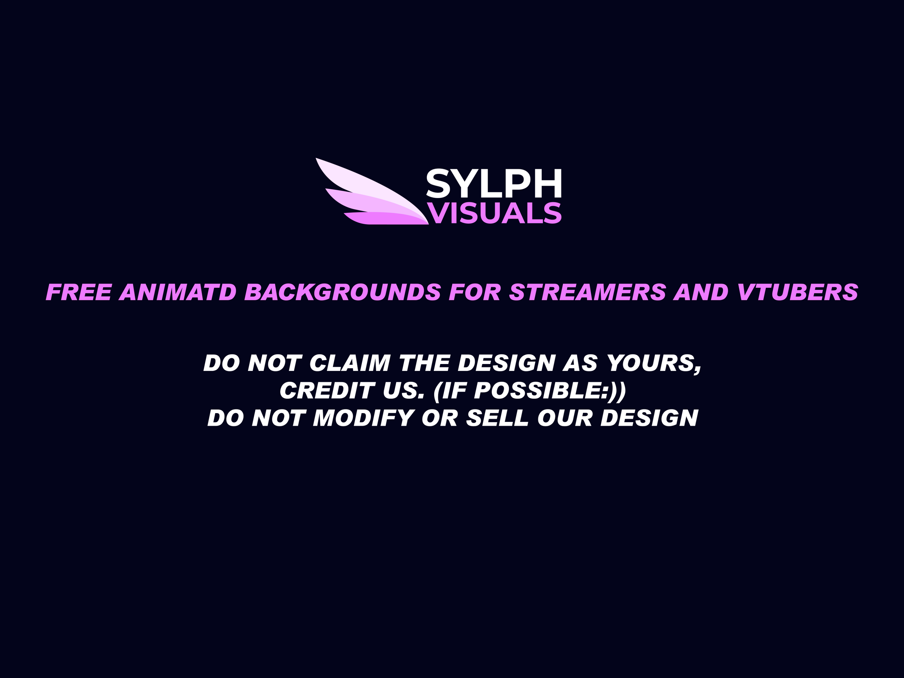 Free 72 Animated Backgrounds for streamers and Vtubers – SylphVisuals